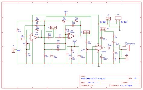 Voice Modulator Circuit Platform For Creating And Sharing Projects Oshwlab