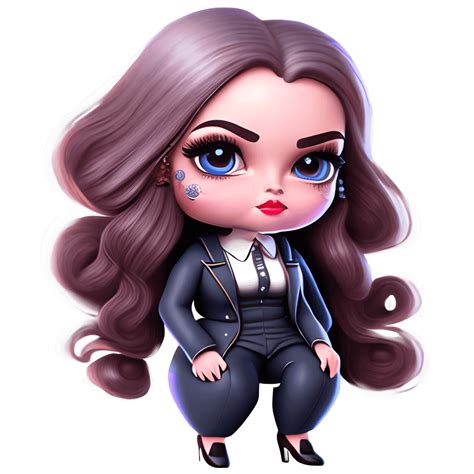 Chibi Business Woman Graphic · Creative Fabrica