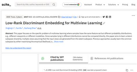 low rank discriminant embedding for multiview learning