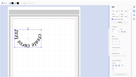 How To Create Curve Text In Canvasworkspace Creative Fabrica