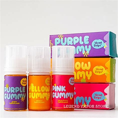 Jual SALT NIC LIQUID FOOM Bubblegum Series YELLOW GUMMY PINK GUMMY