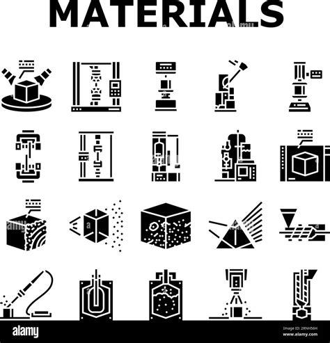 Material Construction Engineer Icons Set Vector Stock Vector Image And Art Alamy