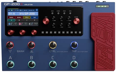 Valeton Gp 200x Gp 200x Multi Effects Processor 10th Anniversary Blue