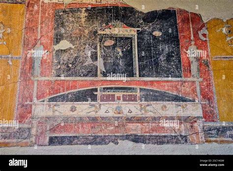 House Of Marcus Lucretius Fronto Pompeii 2018 Room G Upper West Wall Above Central Panel