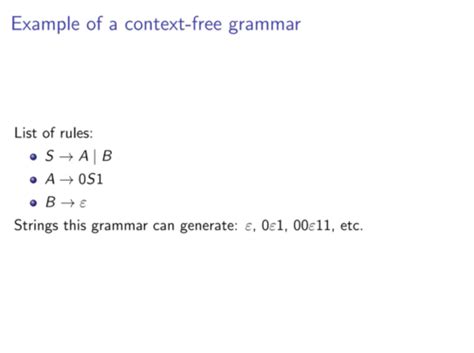 Context Free Grammars Flashcards Quizlet