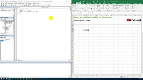 Part OFFSET In VBA Excel Visual Basic VBA For Beginners AzchanneL YouTube