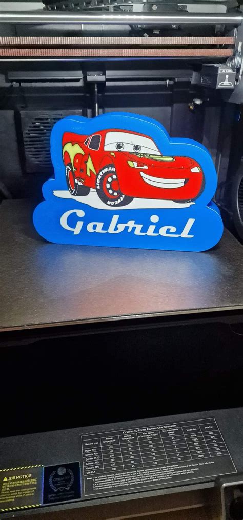 Luminária Faísca Mcqueen By Hugonery Makerworld