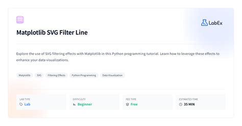 Matplotlib Svg Filtering Effects Python Programming Tutorial Labex