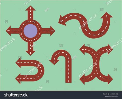 Vector Illustrations Creative Arrow Direction Signs Stock Vector Royalty Free 2039641850