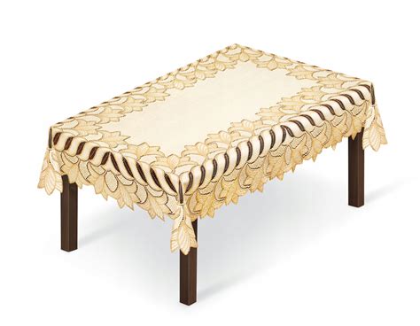 Obrus krem złoto prostokątny żakardowy 100x150cm Cena Opinie