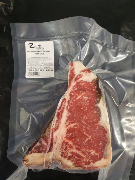 Australian Angus Dry Aged T Bone 2 Browns Top Shelf Meats