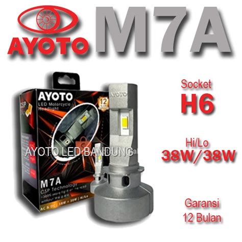 Jual Lampu Utama Lampu Depan Headlamp Motor LED H6 AYOTO M7A Shopee