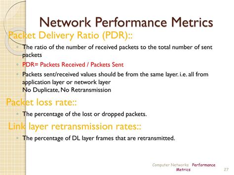 Ppt Computer Networks Performance Metrics Powerpoint Presentation