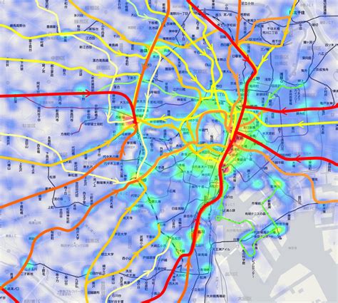 東京都内 通勤電車の混雑状況マップ、通勤先別 乗車率が低い空いてる路線 マンションくらし研究所