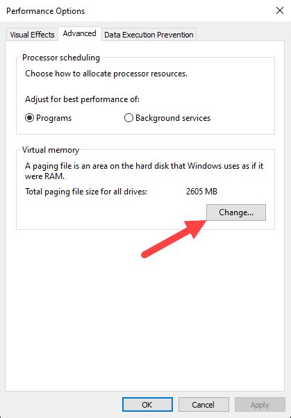 How To Change Virtual Memory Size In Windows 10 Paging File Size