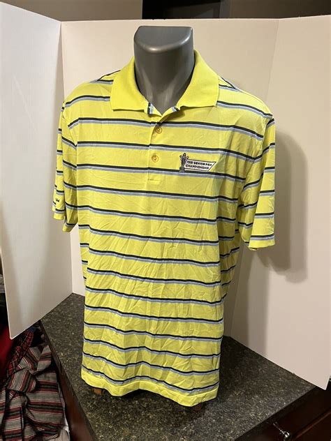 Nike Tour Performance Mens Polo Shirt Neon Yellow St Gem