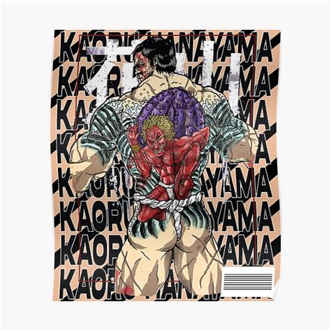 Kaoru Hanayama Baki Hanma The Grappler Training For Otaku Gym Poster