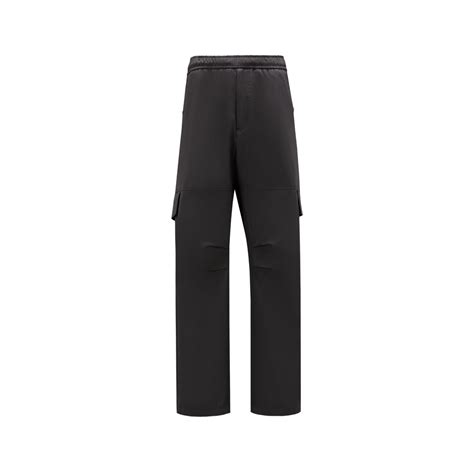 Moncler Collection Gabardine Cargo Pants Black Editorialist