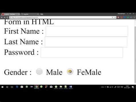 Learn HTML Tutorial In Hindi Part 8 Form Tag In Html In Hindi Textbox