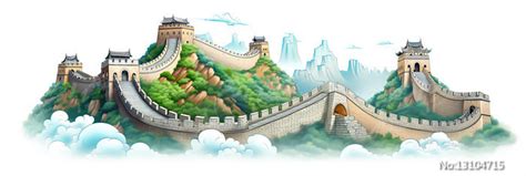 建筑奇迹万里长城图片