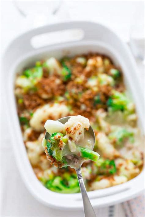 Broccoli And Cauliflower Casserole Healthy Seasonal Recipes