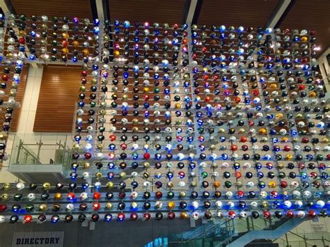 College Football Hall Of Fame Helmet Wall