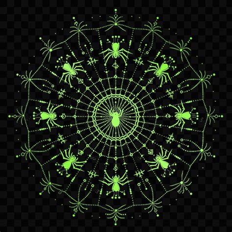 Premium Psd Gothic Spider Web Cnc Art With Thread Pattern And Spider