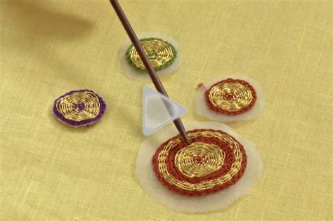 Watch How To Sew A Web Stitch Threads Basic Hand Embroidery Stitches Embroidery Stitches