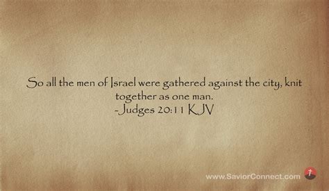 Judges 20 11 KJV