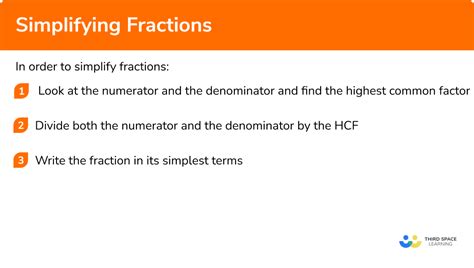 Simplifying Fractions Gcse Maths Steps And Examples