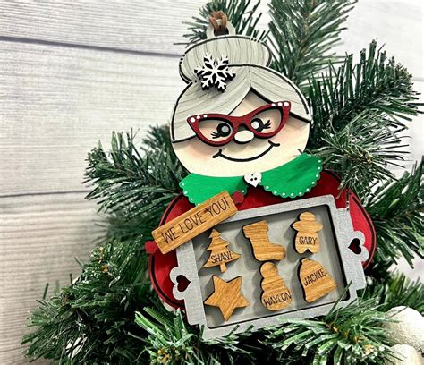 Mrs Claus Ornament Personalized Christmas Ornament Christmas