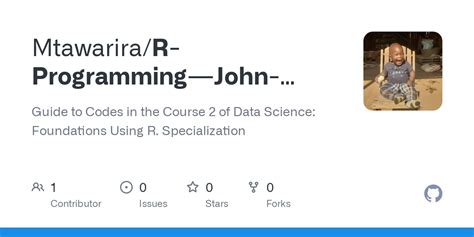 GitHub Mtawarira R Programming John Hopkins Uni By Dr Roger D Peng Guide To Codes In The