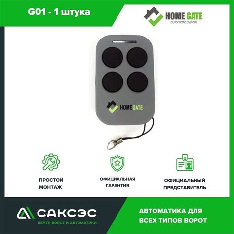 Пульт дистанционного управления Home Gate G01 (1шт) купить на OZON по ...