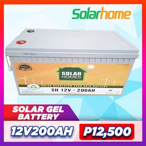 Solar Battery Gel Battery Deep Cycle Vrla Lead Acid 12v 200ah Lazada Ph