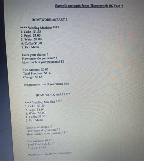 Solved Develop A Program Working As A Soda Vending Machine
