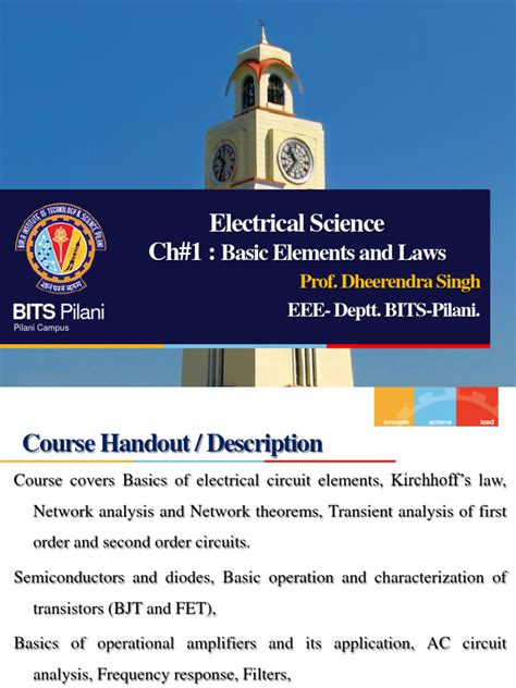 Dhs Chp 1 Notes Pdf Electrical Network Network Analysis