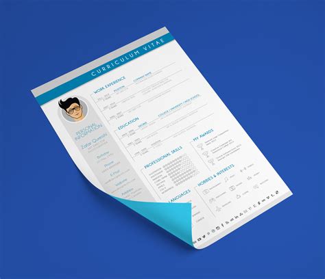 Free Resume CV Template For Graphic Designer Good Resume