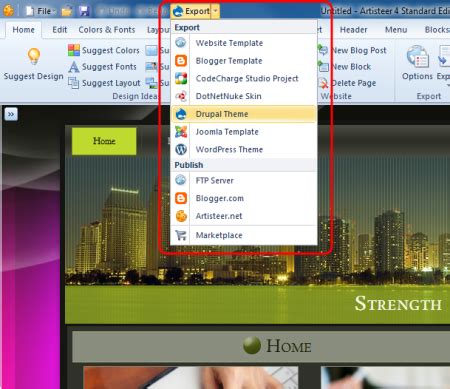 Drupal Theme Created With Artisteer