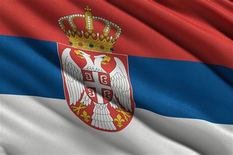 Zajedno Ruska I Srpska Zastava Istaknute Na Severnom Polu