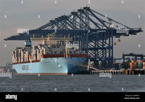 Das Riesige Containerschiff Majestic Maersk Besuchte Am 7 Oktober 2013