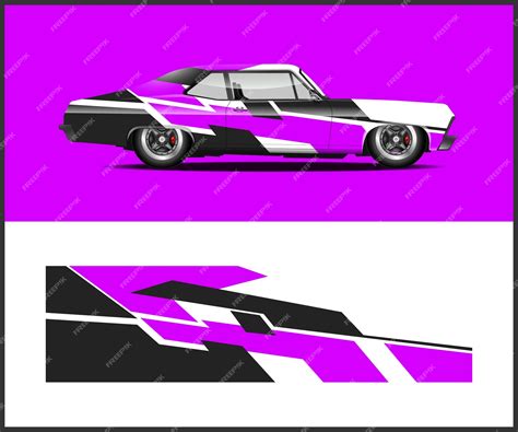 Premium Vector Car Wrap Design For Vehicle Vinyl Wrap