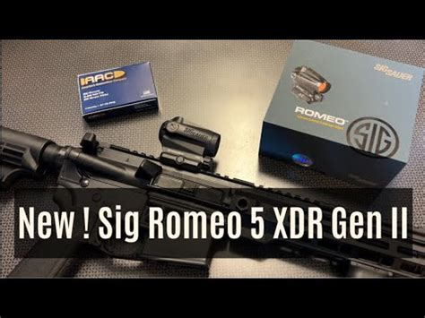 New SIG SAUER Romeo 5 XDR Gen II YouTube