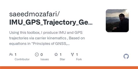 GitHub Saeedmozafari IMU GPS Trajectory Generator Using This Toolbox I Produce IMU And GPS