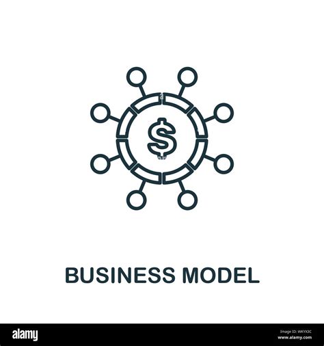 Business Model Outline Icon Thin Line Concept Element From Fintech