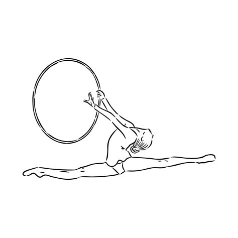 Artistic Gymnastics Vector Sketch 7311613 Vector Art At Vecteezy