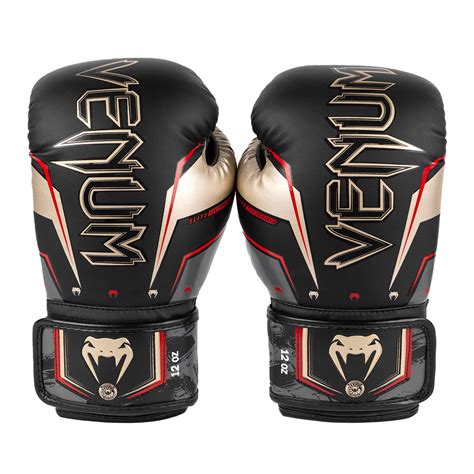 Rękawice bokserskie Venum Elite Evo black gold 16 oz Venum Sport