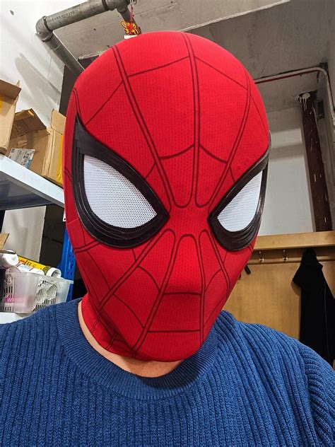 Face Shell For Insomniac Spiderman Cosplay R Cosplayhelp