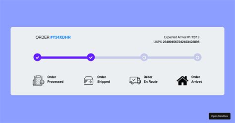 Shipment Tracking Codesandbox