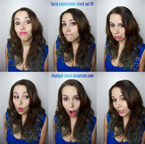 Facial Expressions Stock 1 By Charligal Stock On Deviantart