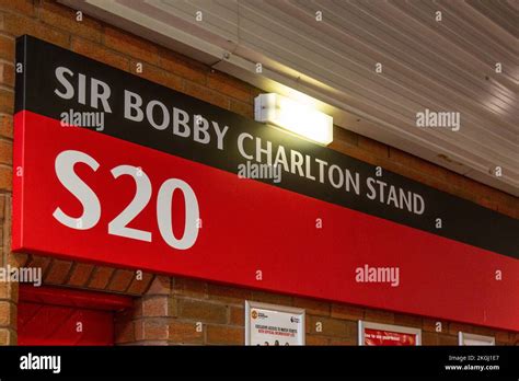 Sir Bobby Charlton Stand At Manchester Uniteds Old Trafford Stadium